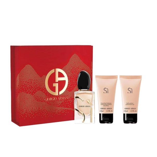 Giorgio Armani Si Giftset (50ml EDP + 50ml BL + 50ml SG)