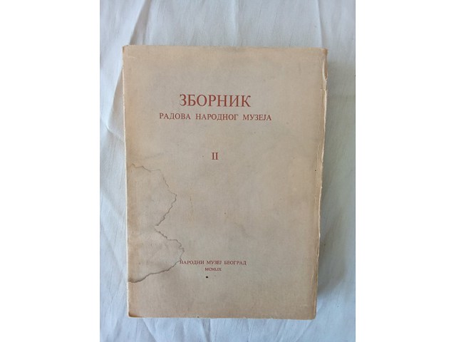 Zbornik Radova Narodnog Muzeja II-1958-1959
