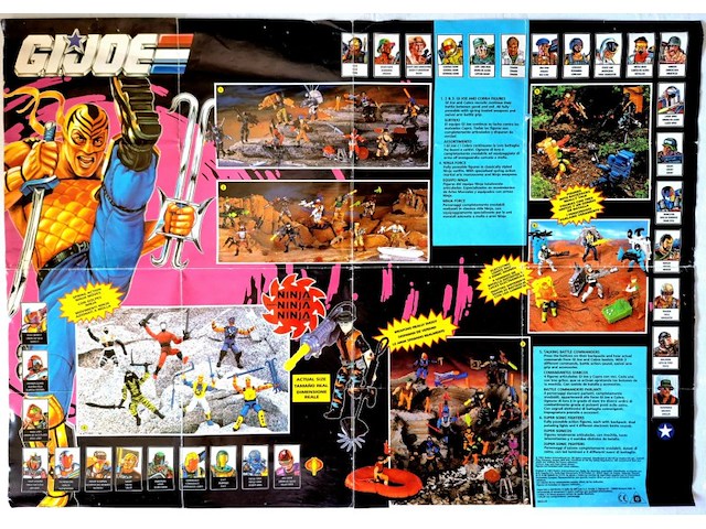 G.I.JOE stari poster katalog igračaka