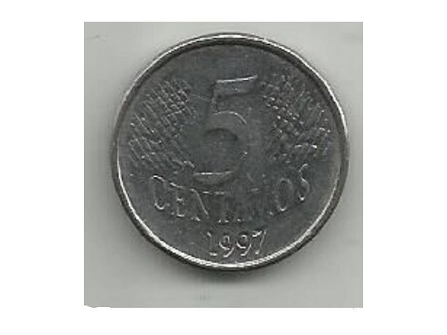 BRAZIL 5 centavos 1997.