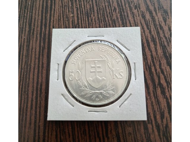 Slovačka republika 50 korun 1944. srebro