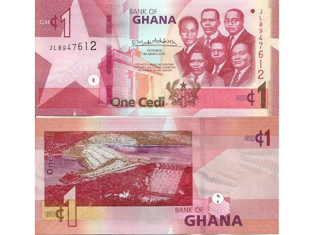 GHANA Gana 1 cedi 2019 UNC