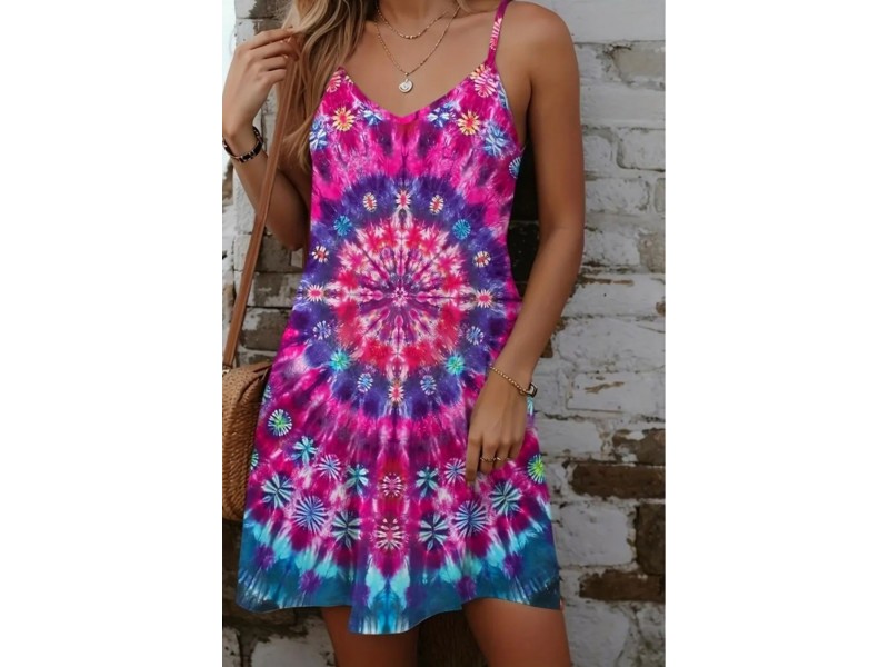 Haljina sa tie-dye dezenom vel S