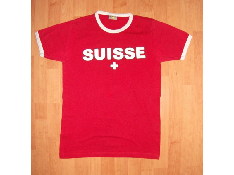 SWITCHER crvena "SUISSE" ringer majica S - Original