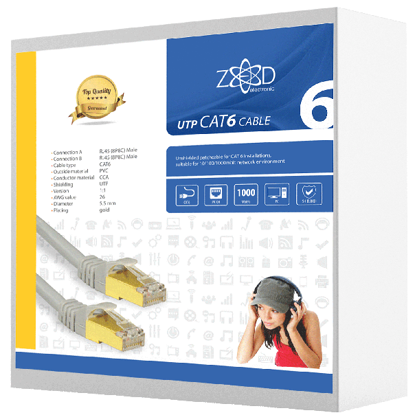 ZED electronic Mrežni FTP kabel, CAT6, 15 met - FTP6/15