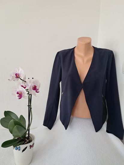 H&M teget blejzer sa zipom vel 36