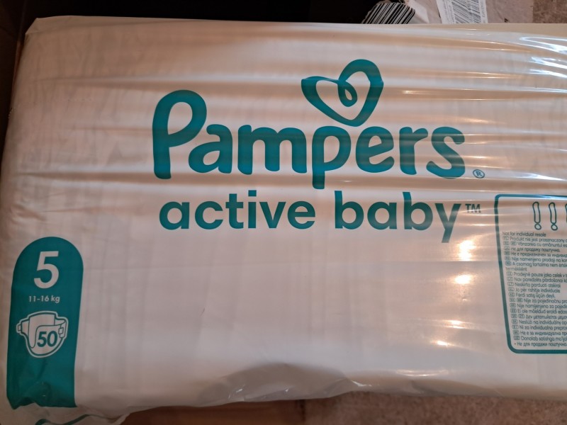 Pampers Active Baby 5 (11-16 kg) - 50 komada