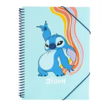 Fascikla - Disney, Lilo and Stitch, Stitch, Waves Binder With Plastic Sleeves