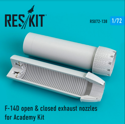 DISCONTINUED RES/KIT U72-0138 F-14D open and closed exhaust nozzles for Academy Kit