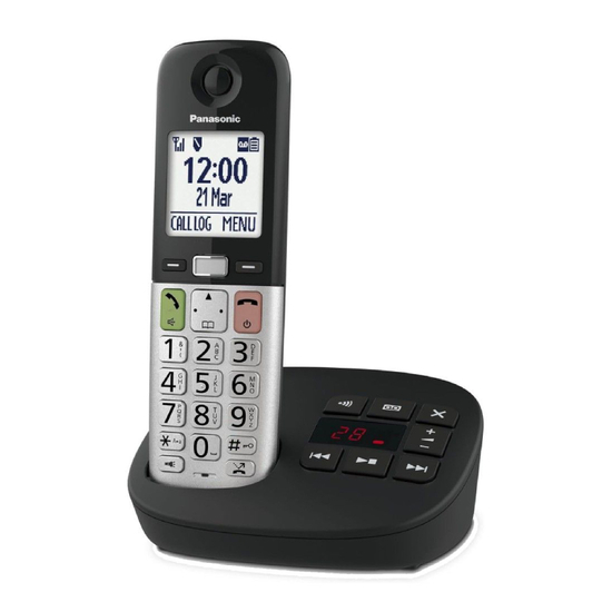 Fiksni telefon Panasonic KX-TGU430EXB, Sa digitalnom sekretaricom, Bežični, Boja crno/siva