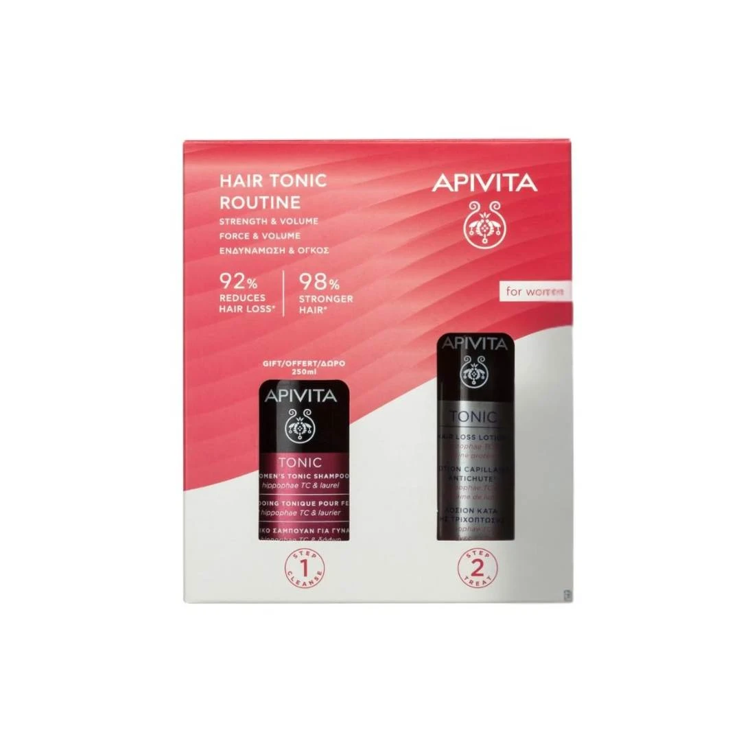 APIVITA PROMO Hairloss Tonik Šampon za Žene 250 mL i Tonik Losion Protiv Opadanja Kose 150 mL