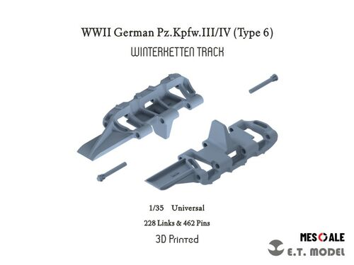 ET Model P35-013 German PzKpfw III / IV Type 6 - Winterketten Track