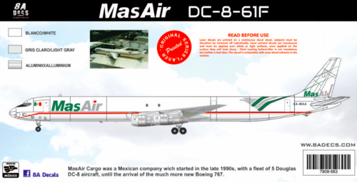 8aDecs 7909-563-200 Mas Air Cargo DC-8-63F