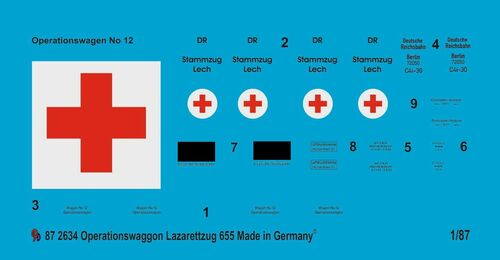 Peddinghaus-Decals 2634 Operation Wagons Of The Ambulance Train 655