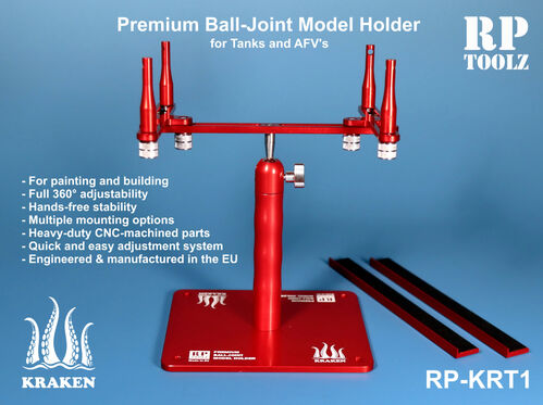NEW! RP TOOLZ RP-KRT1 Kraken - Premium Ball-Joint Model Holder (for Tanks and AFV)