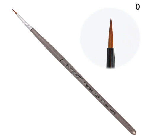 Madworks GM-020 Madworks x Grandarts ProModel Hybrid Kolinsky Paint Brush - Pointed #0