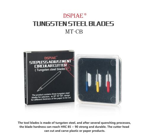 DSPIAE 56004 MT-CB Tungsten Steel Blades 3 Pcs