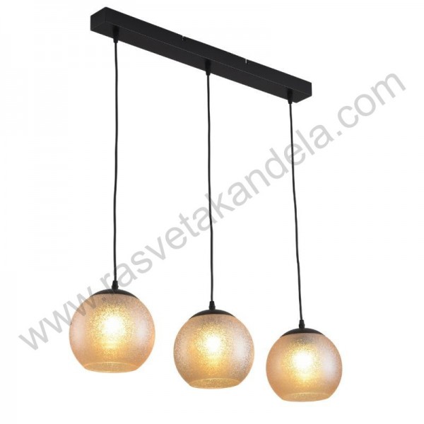Visilica 3xE27 BELIZA-3L amber staklo