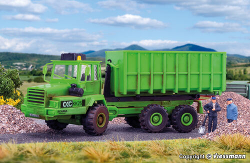 NEW! Kibri 14020 Wozidło budowlane Kaelble / Scania KK25
