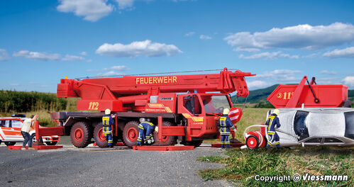 NEW! Kibri 13041 Dżwig teleskopowy Liebherr LTM 1050/4 Straż Pożarna