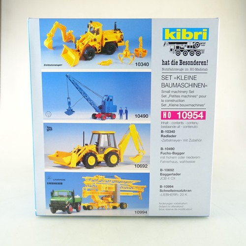 NEW! Kibri 10954 Construction Set of Four Vehicles