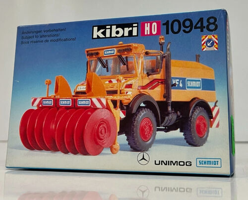 NEW! Kibri 10948 Bausatz Unimog Snow Plough VF4 Schmidt