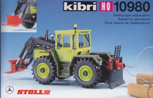 NEW! Kibri 10980 Mercedes STOLL Tractor with lift and winch
