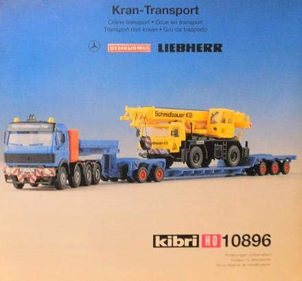 NEW! Kibri 10896 Mercedes Benz 4-axle with 5-axle Low-floor Semi-Trailer with Load