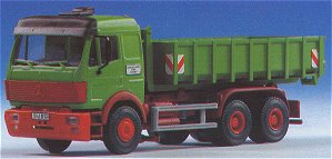 NEW! Kibri 11056 Mercedes Benz 3-axle with waste Container