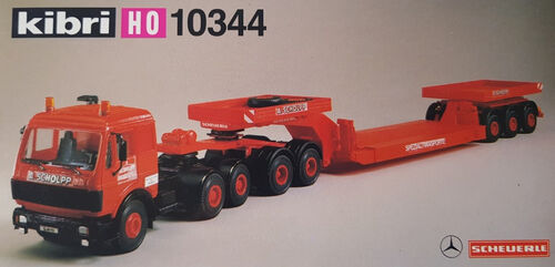 NEW! Kibri 10344 Mercedes Benz 3-axle with 3-axle Low-Floor Semi-Trailer
