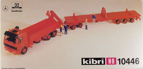 NEW! Kibri 10446 Mercedes Benz 3-axle Box with 5-axle Trailer