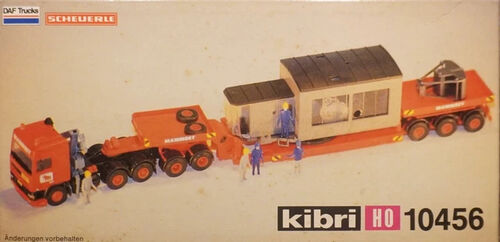 NEW! Kibri 10456 DAF 3 -axle with 5 -axle Low-Floor Semi-Trailer with Load