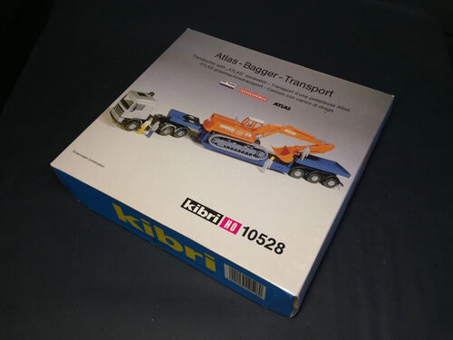 NEW! Kibri 10528 DAF 3-axle with 3-axle Low-Floor Semi-Trailer with Load