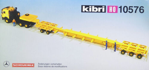NEW! Kibri 10576 Mercedes Benz 3-axle with 5-axle Modular Semi-Trailer