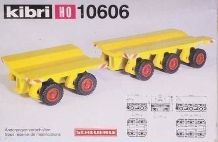 NEW! Kibri 10606 2 x 2-axle and 3-axle Segment Trailers