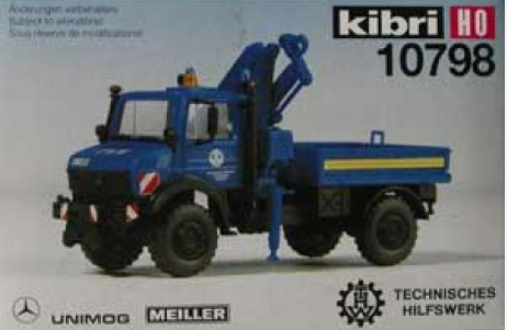NEW! Kibri 10798 Unimog with Loading Box and Self-Loading Crane