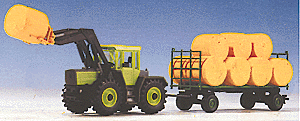 NEW! Kibri 10820 Mercedes STOLL Tractor with Lift and Trailer