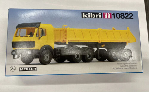 NEW! Kibri 10822 Mercedes Benz 3-axle with Tipper Semi-Trailer 2-axle