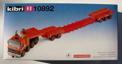 NEW! Kibri 10892 Mercedes Benz 4 -axle with 5 -axle Low-Floor Semi-Trailer for Special