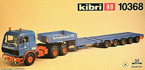 NEW! Kibri 10368 MB 3/oś z naczepą niskopodwoziową 5/oś Schmidbauer KG