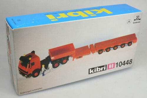 NEW! Kibri 10448 Mercedes-Benz 3/oś z naczepą 5/oś specjalna platforma niskopodłogowa