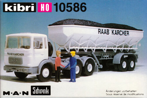 NEW! Kibri 10586 MAM 3/oś z naczepą 2/oś do przewozu węgla