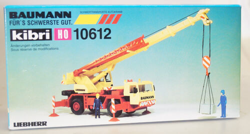 NEW! Kibri 10612 Dźwig hydrauliczny samojezdny kołowy 2/oś Liebherr LTM 1025 Baumann