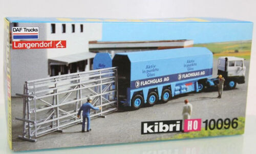 NEW! Kibri 10096 DAF 2/oś z naczepą 3/oś do transportu szkła Flachglas G