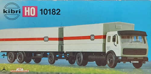 NEW! Kibri 10182 Mercedes 2/oś z plandeką i przyczepa 3/oś z plandeką DB