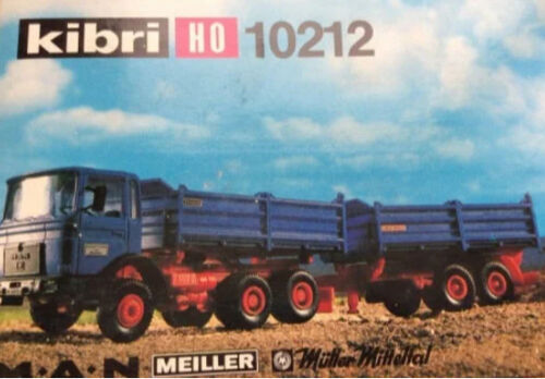 NEW! Kibri 10212 MAN 3/oś wywrotka i przyczepa 2/oś wywrotka