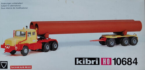 NEW! Kibri 10684 Faun 3/oś z przyczepą 3/oś do przewozu dłużyc