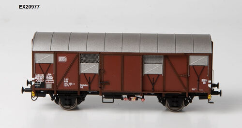 NEW! Exact-Train EX20977 Wagon towarowy .Grs-v 212 z klapami alu., Nr. 131 2135-3, DB, Ep. IV