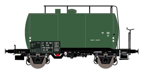 NEW! Exact-Train EX20625 Wagon cysterna 30m3 Uerdinger, .Uh/Rt 21 54 706 0287-5, ČSD, Ep. IV