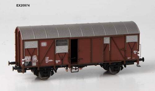 NEW! Exact-Train EX20974 Wagon towarowy .Grs 212 z klapami alu., Nr. 132 4608-4, DB, Ep. IV
